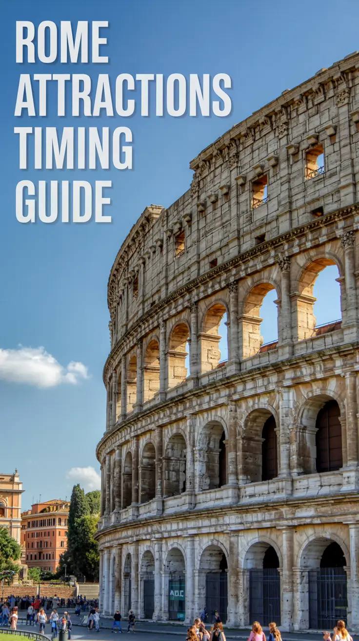 Rome Attractions Timing Guide 🛳️